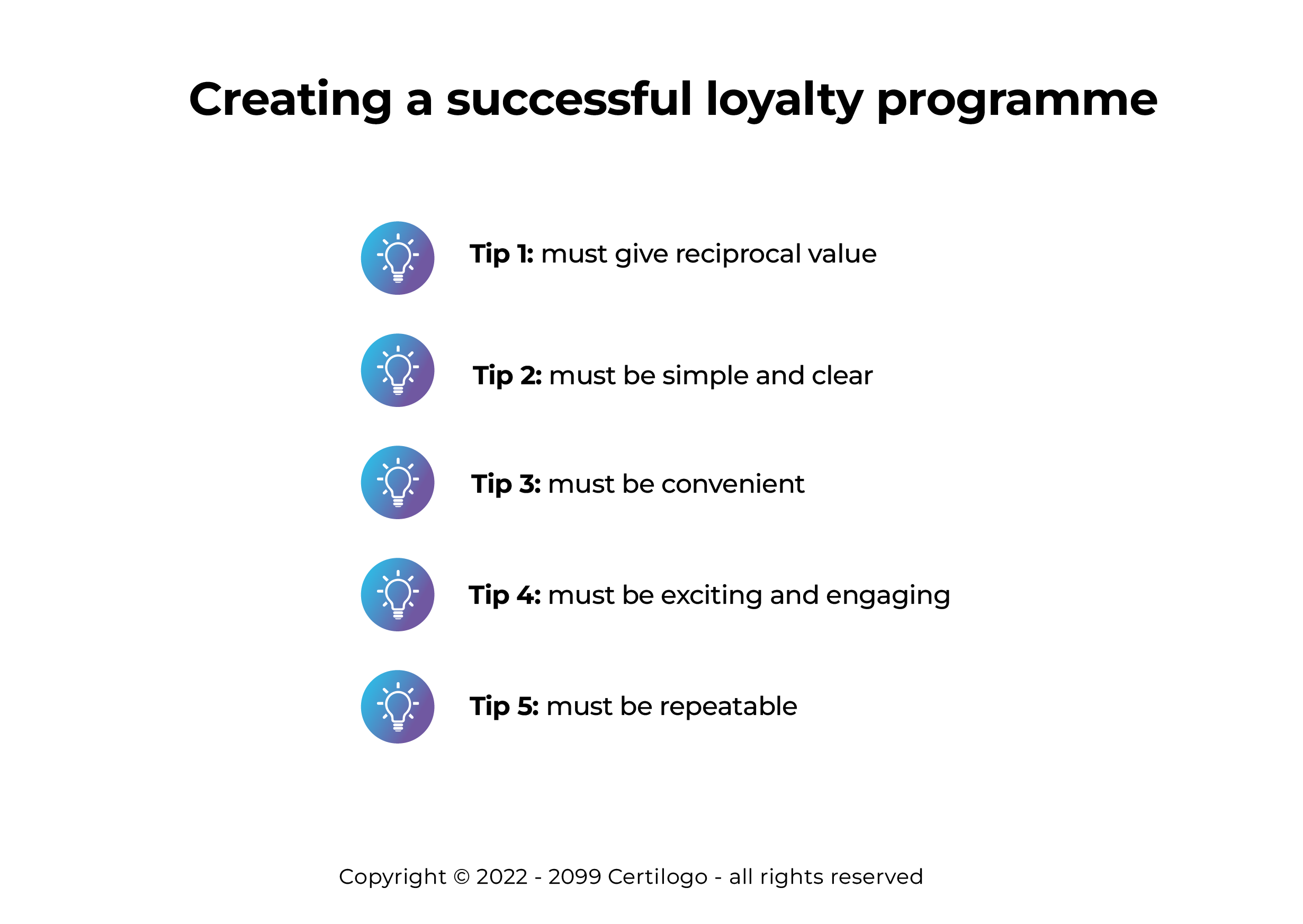 5 Tips for creating a successful loyalty programme